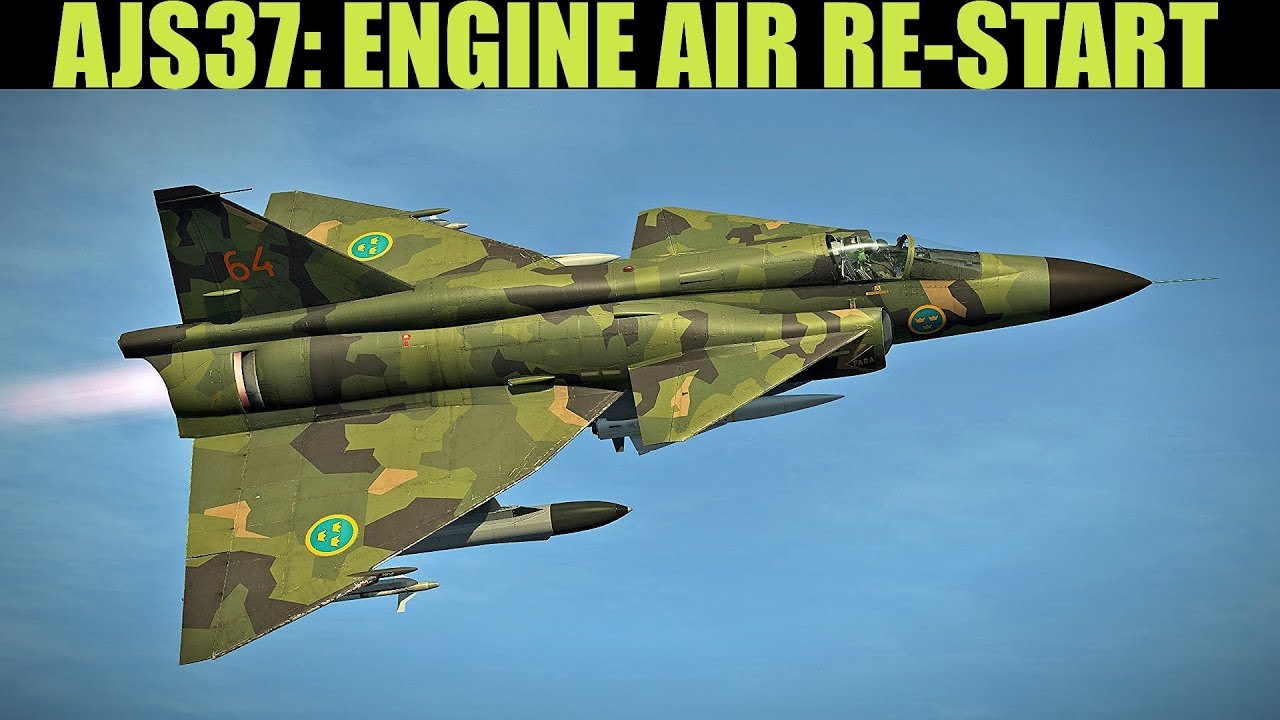 AJS37 Viggen: Engine Air Re-start | DCS WORLD - YouTube