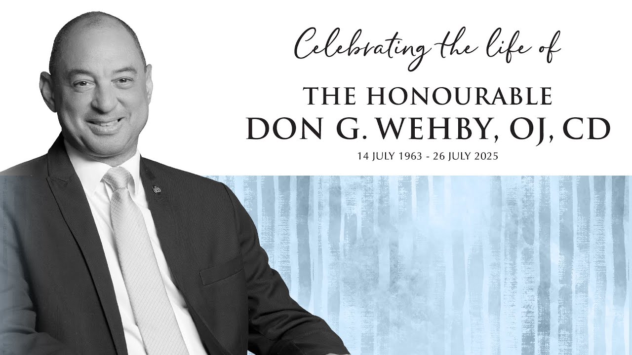 Celebrating the life of The Honourable Don G. Wehby OJ, CD - YouTube