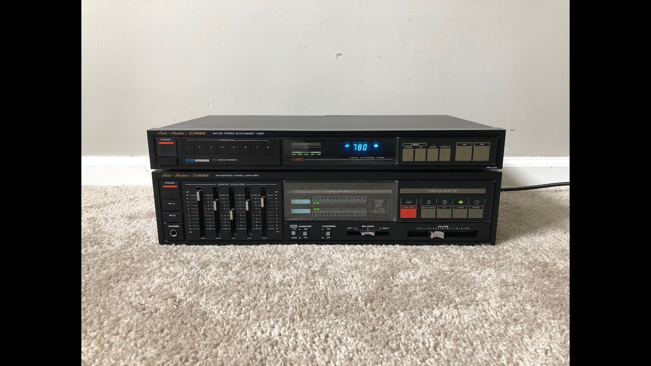 Fisher CA-272 Home Stereo Integrated Amplifier and FM-272 Synthesizer ...