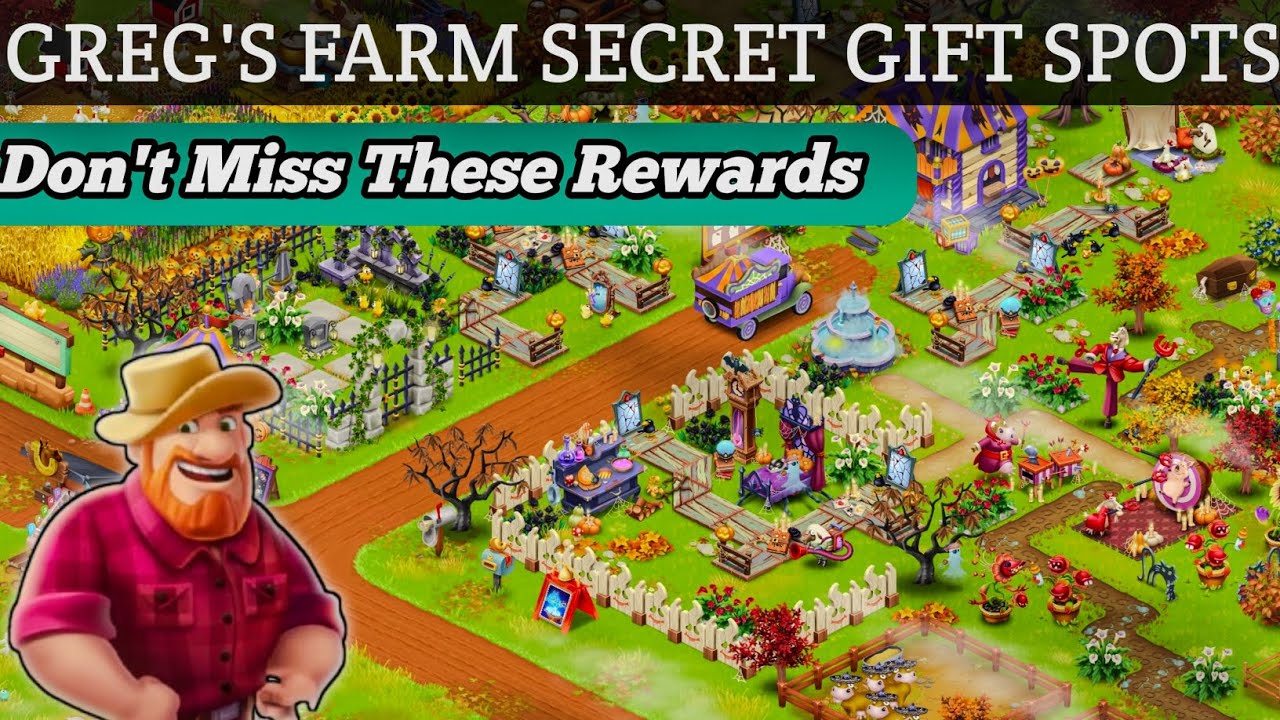 Hay Day: All Free Gifts Location at Grey’s Farm | Quick & Easy Tutorial ...