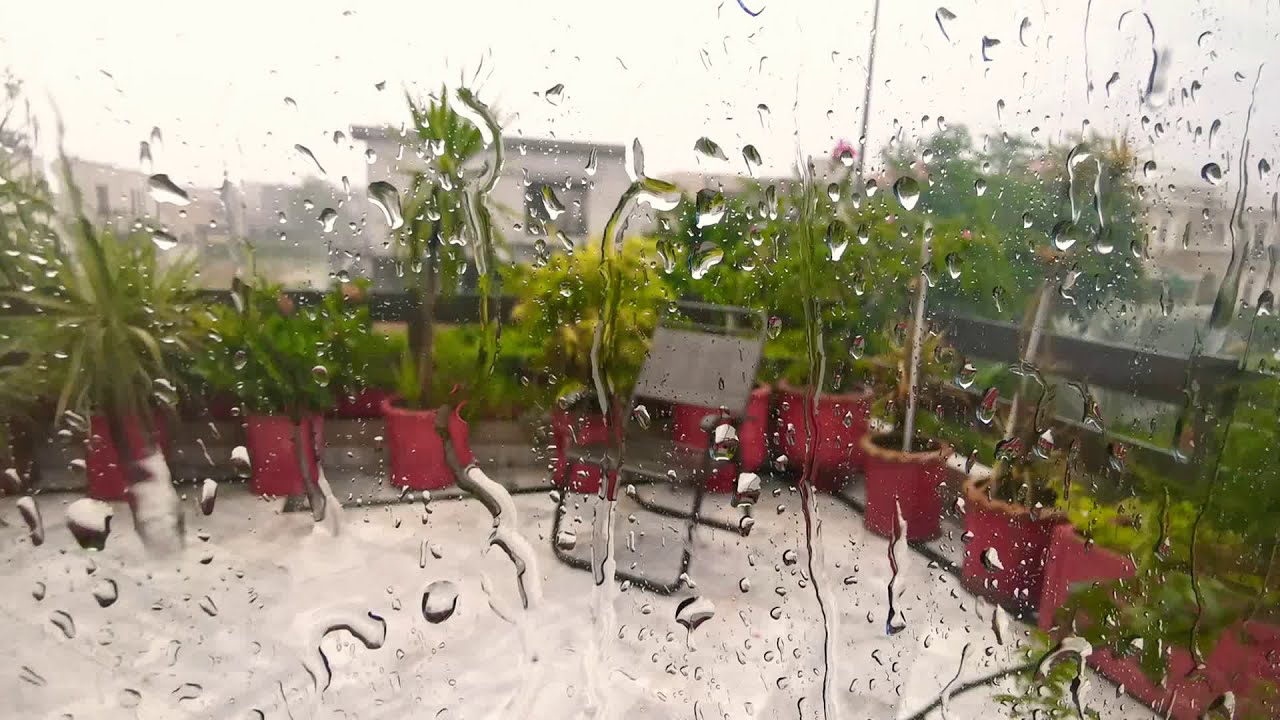 Rain Sounds, Soothing Window View, Instant Relaxation, Relaxing ...