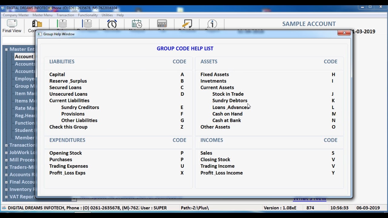 Create or Edit account in PLUS Accounting Software Solutions in Surat ...