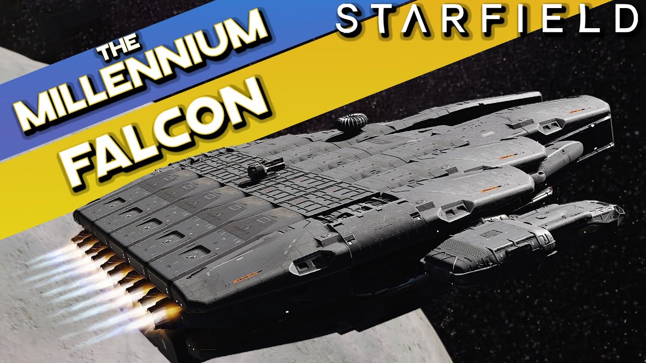 Starfield Millennium Falcon Ship Build First Look! - YouTube