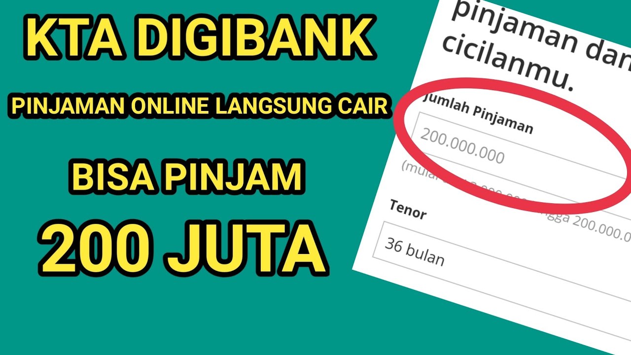 Pinjaman Online langsung Cair | KTA digibank DBS - YouTube