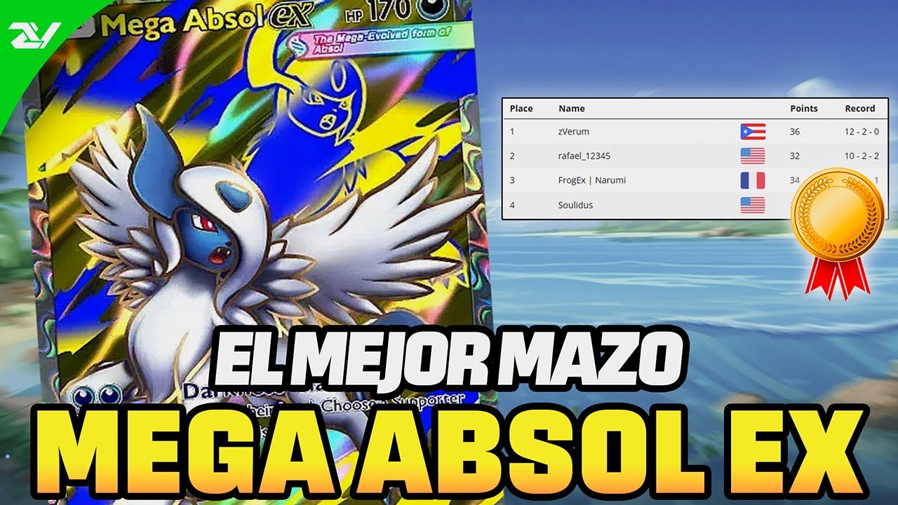 GANAMOS 1er Lugar usando a Mega Absol EX | Pokemon TCG Pocket - YouTube