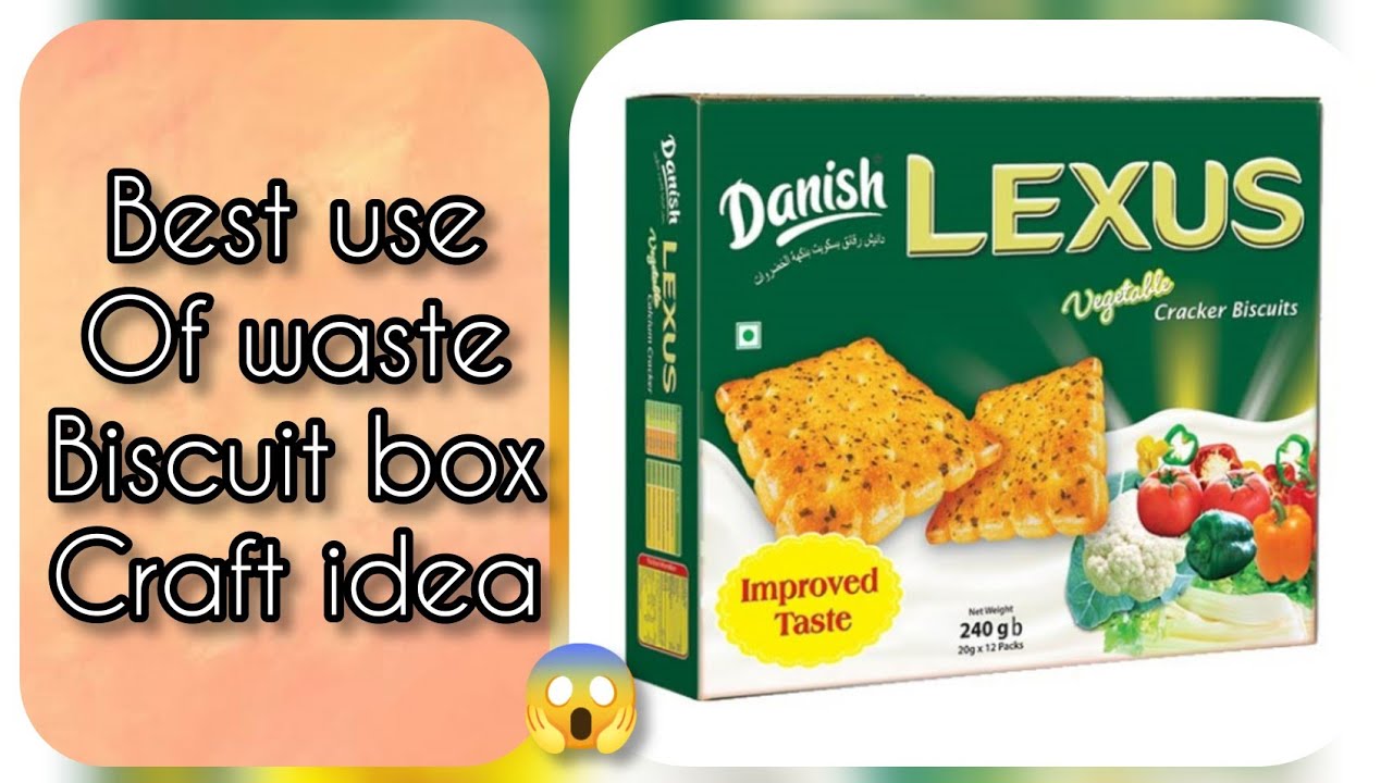 Best use of waste biscuit box craft idea | Book holder making | Safa ...