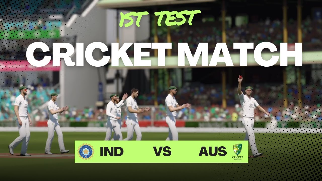 IND vs AUS 1st Test Match Gameplay | India 1st Innings | Cricket 24 ...