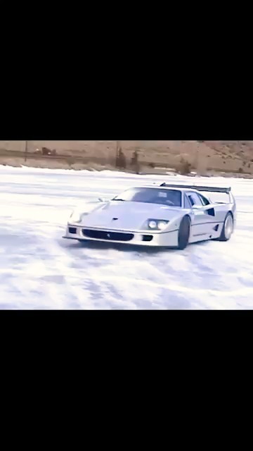 Ferrari F40 LM On Ice 🧊🥶#ferrari #shorts #youtube #yt #ferrarif40 #f40 ...