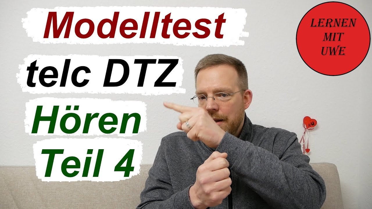 telc Deutsch-Test für Zuwanderer (DTZ) 14 – Hören Teil 4 Meinungen zu ...