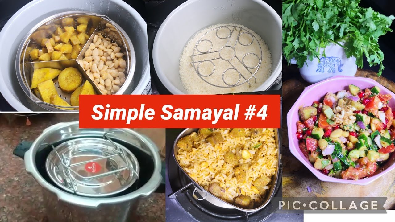 Simple Samayal #4 | Amma's new Cooker Seperator | Sweetpotato rice ...