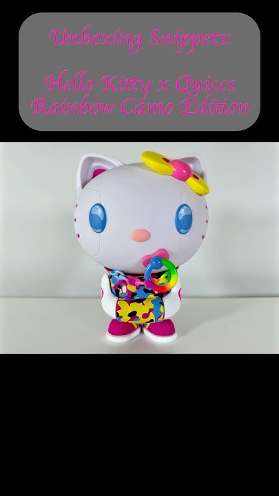 Unboxing Snippets: Sanrio x Hello Kitty 8” Art Figure By Quiccs Rainbow Camo Edition - YouTube
