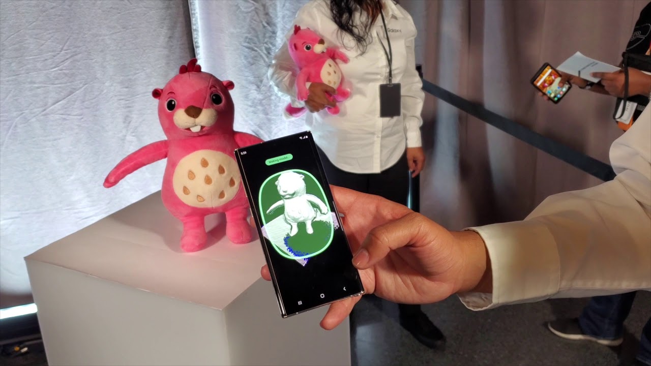 Samsung Galaxy Note 10+ 3D Scanner 功能驗證 - YouTube