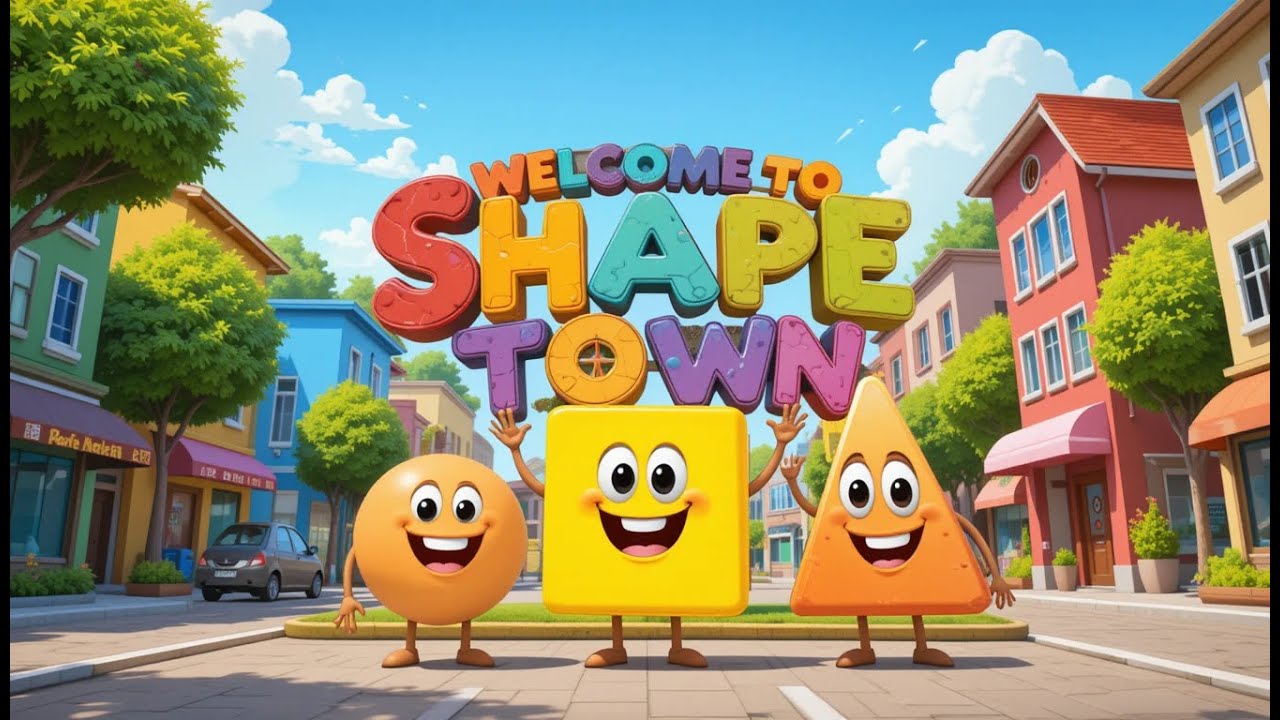 Welcome To Shape Town | Fun Shapes & Nursery Rhymes | Panda World - YouTube