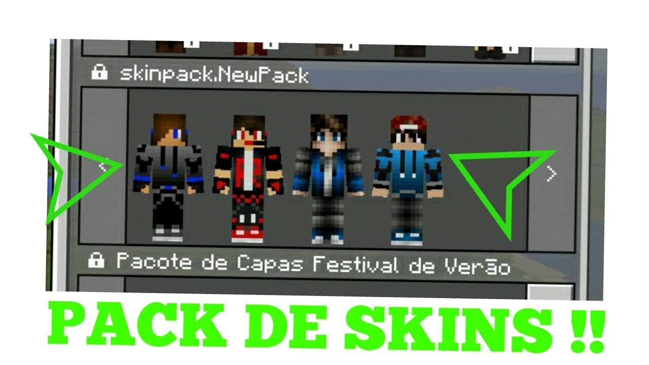 tutorial de como colocar um Pack de skins no MCPE - YouTube