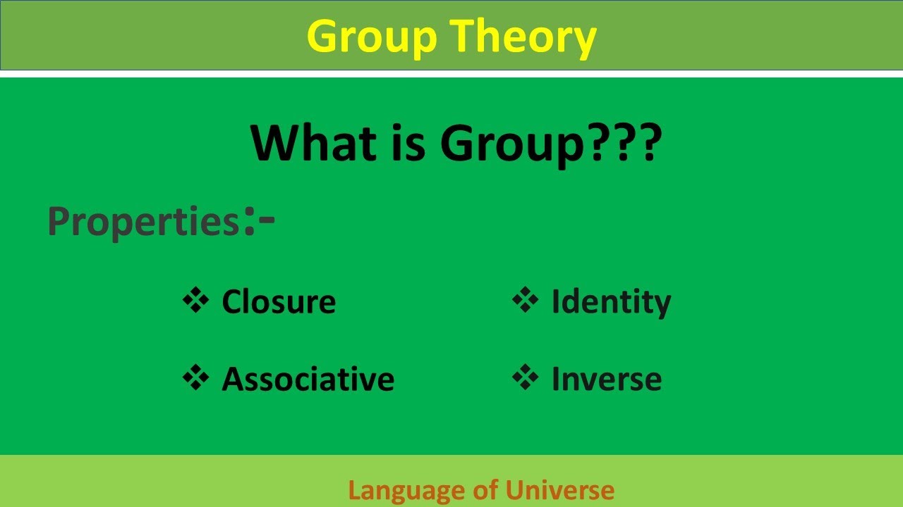 What is Group || Group in Mathematics - YouTube