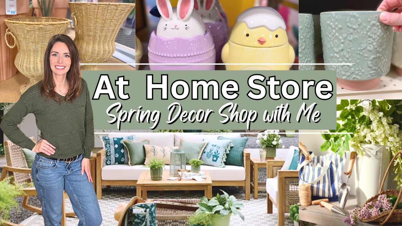 Spring 2025 At Home Store Shop With Me | Home Decor, Easter Treasures ...