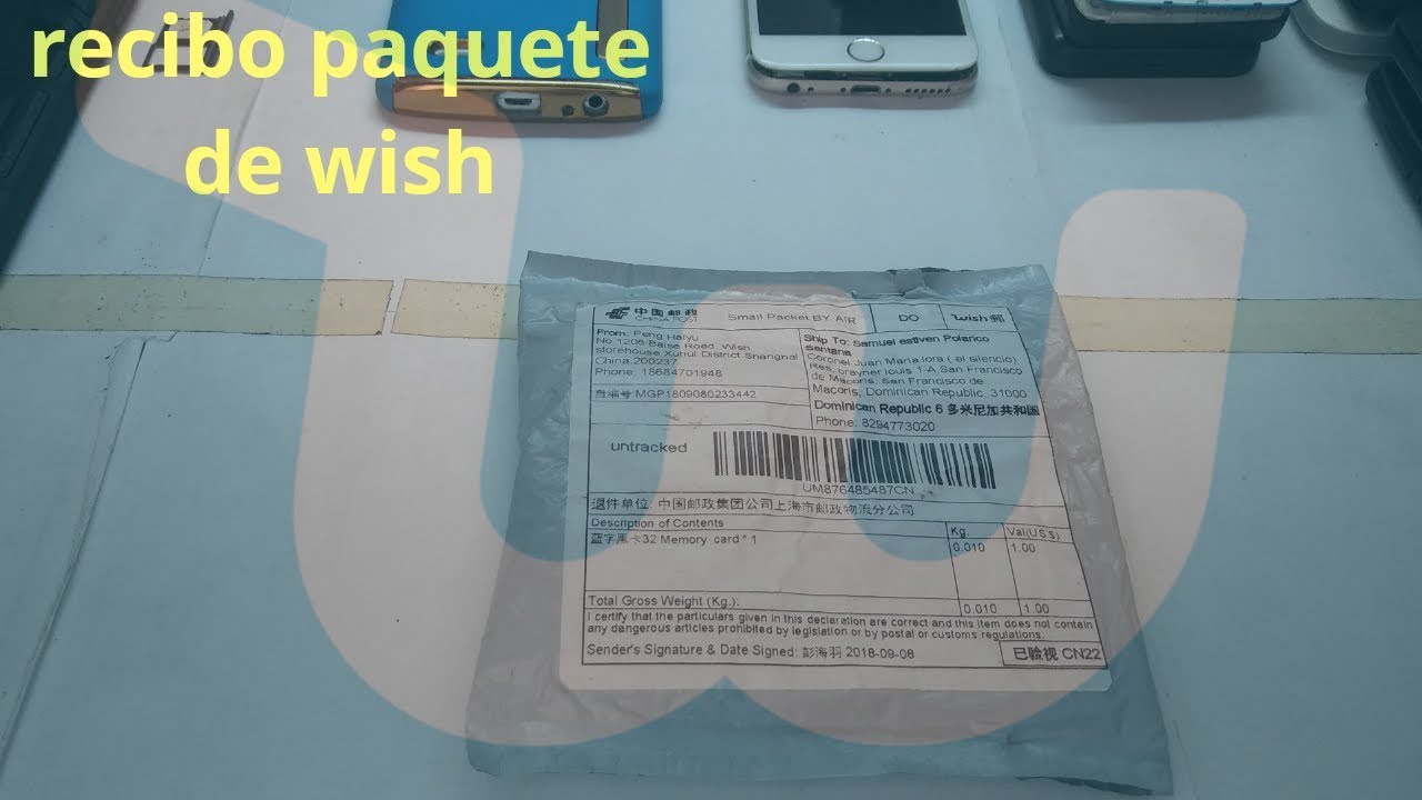 UNBOXING PAQUETE DE WISH - YouTube
