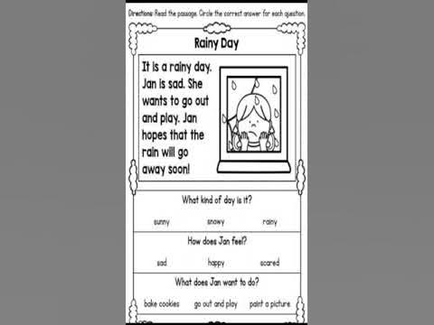 Rainy Day - Reading Comprehension - YouTube
