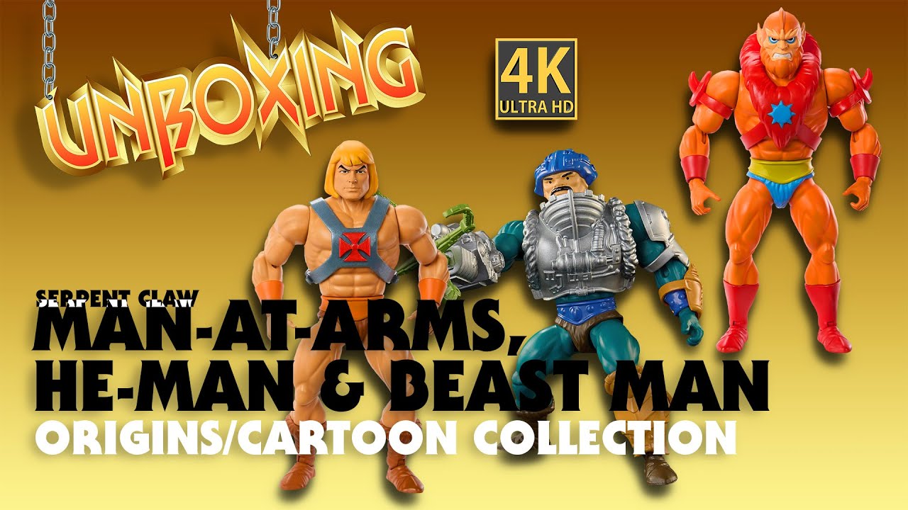 Cartoon Collection He-Man & Beast Man, Serpent Claw Man-At-Arms ...