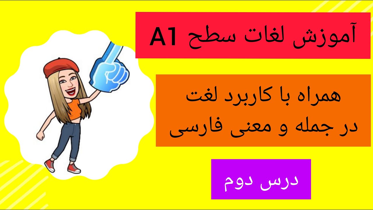 آموزش مبتدی زبان انگلیسی آموزش لغات انگلیسی سطح A1 لغات انگلیسی