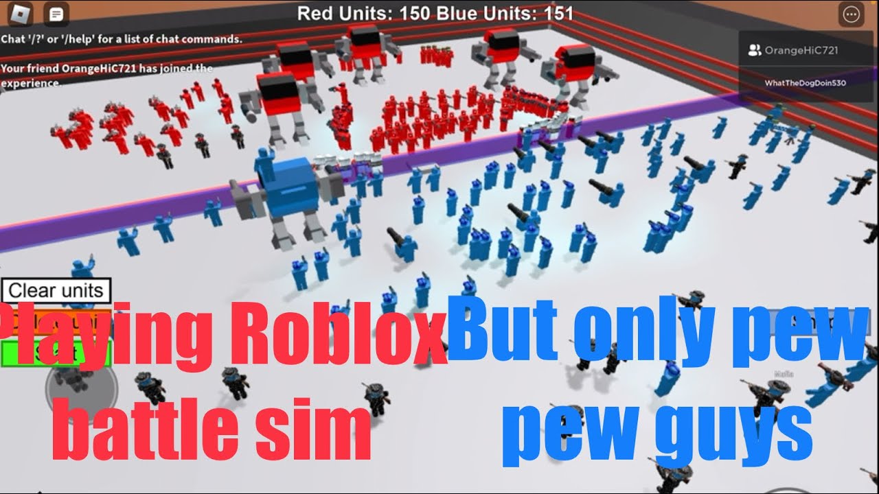 Totally not playing Roblox. (Roblox battle sim) - YouTube