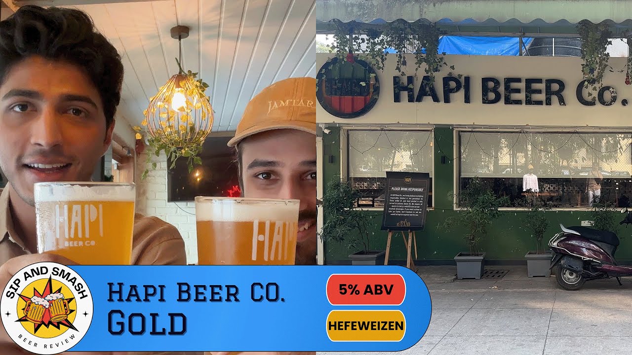 Daily Beer Review – Hapi Beer Co. GOLD | 500ml Chug & Rating | 5% ABV German Wheat Beer - YouTube
