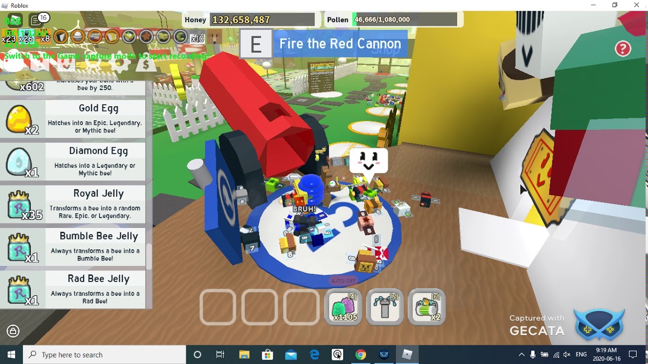 BUYING THE JUMBO JUNE PACK IN BEE SWARM SIM AND GETTING A MYTHIC BEE ...