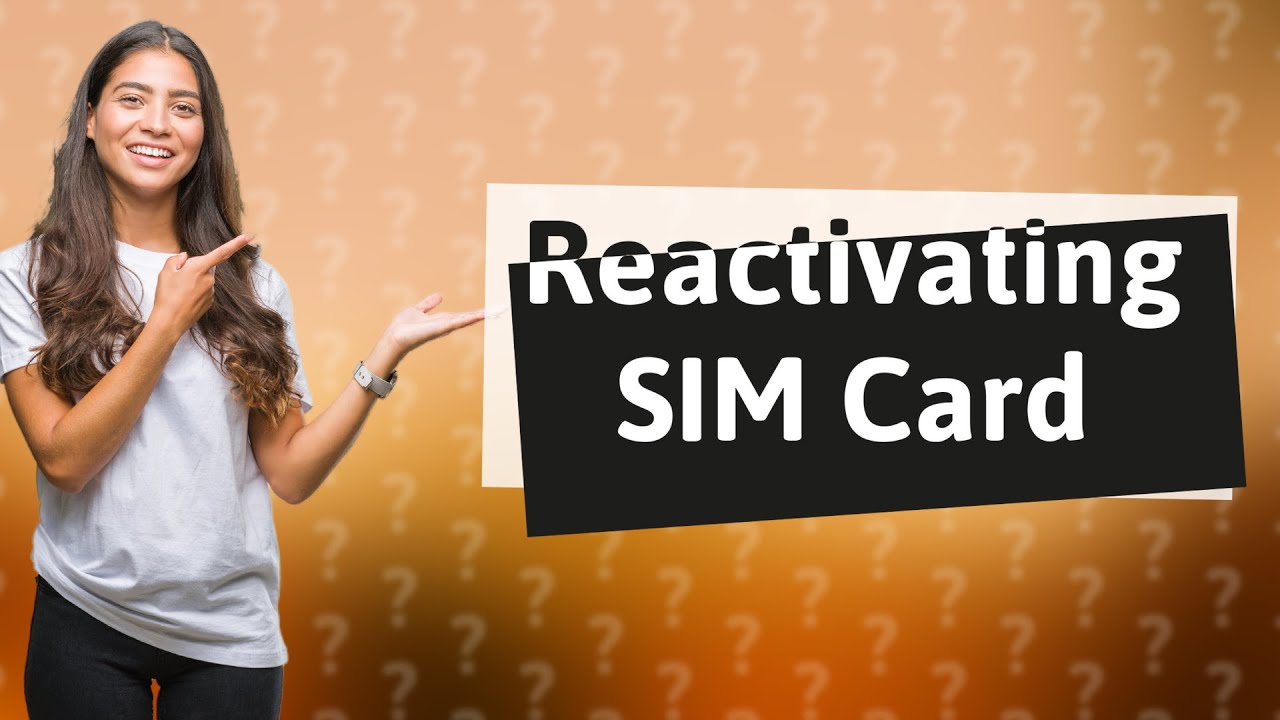 Can a deactivated SIM be activated again? - YouTube