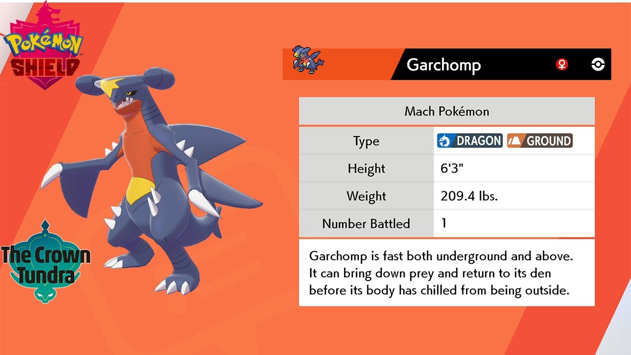 Pokémon Sword & Shield The crown tundra - How to Catch Garchomp - YouTube