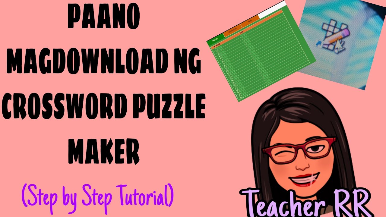 HOW TO DOWNLOAD CROSSWORD PUZZLE MAKER (step by step tutorial) tagalog ...