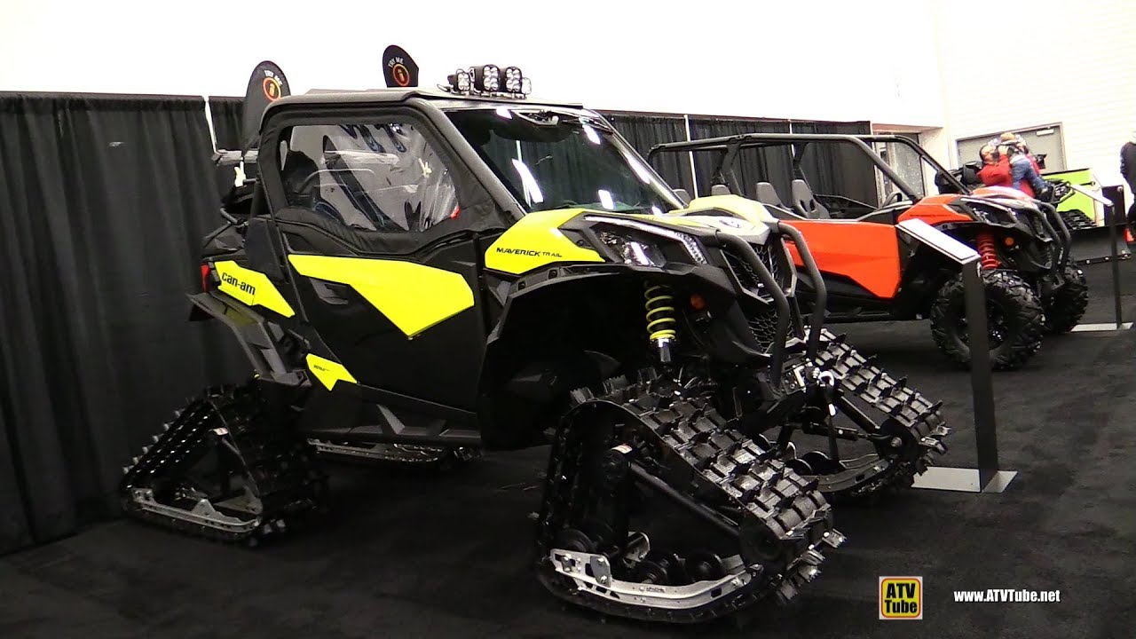 2019 Can Am Maverick Trail 1000 with Snow Track Kit - Walkaround - 2018 ...