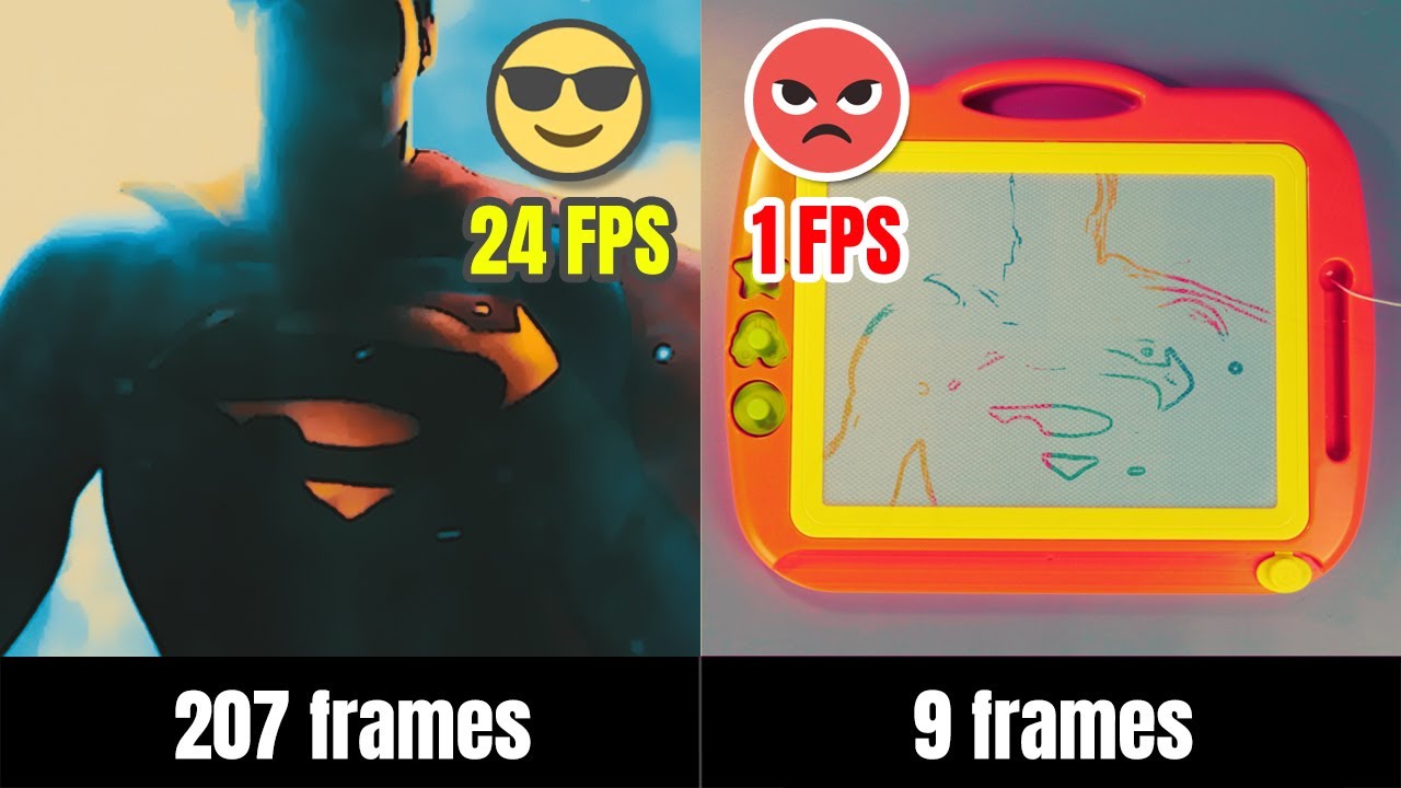 Difference in Framerates - Justice League Intro | 1FPS vs 2FPS vs 4FPS ...