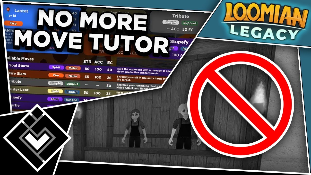 No More Move Tutor | Loomian Legacy - Roblox - YouTube