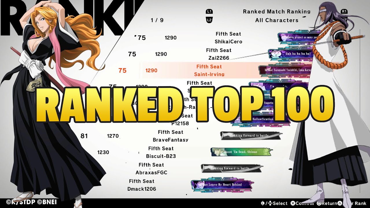 From Zero to Top 100: The First Two Ranked Fights in Bleach Rebirth of ...