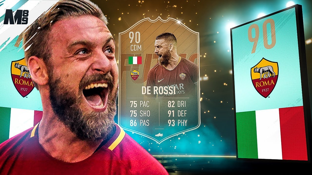 FIFA 19 FLASHBACK DE ROSSI REVIEW | 90 FLASHBACK DE ROSSI PLAYER REVIEW ...