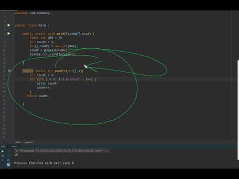 Array 101 Populating and counting elements - YouTube