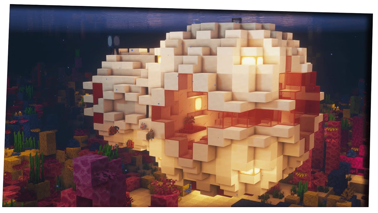 Minecraft: How to build a Futuristic Underwater Pod!｜Minecraft Tutorial ...