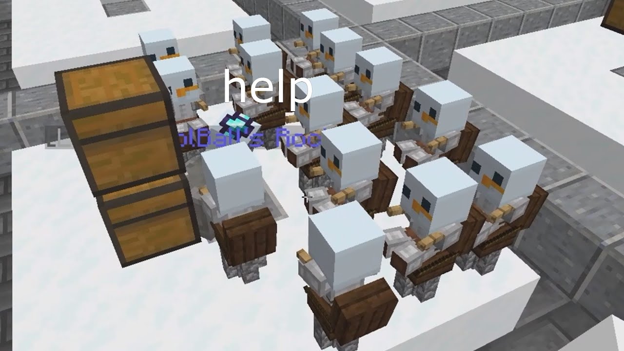 random snow minion moments - Hypixel Skyblock B-Roll - YouTube
