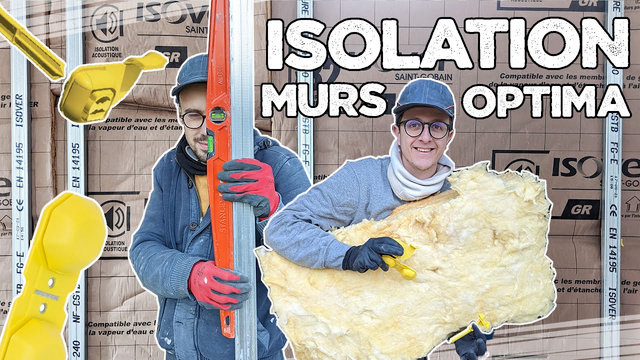 ENFIN L'ISOLATION DES MURS ! (Système Optima Isover) - Vlog rénovation ...