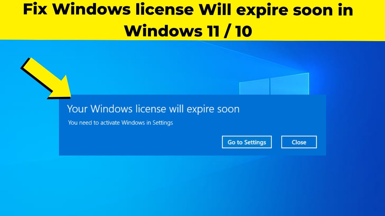 Fix Windows license Will expire soon in Windows 11 / 10 | How To Solve ...