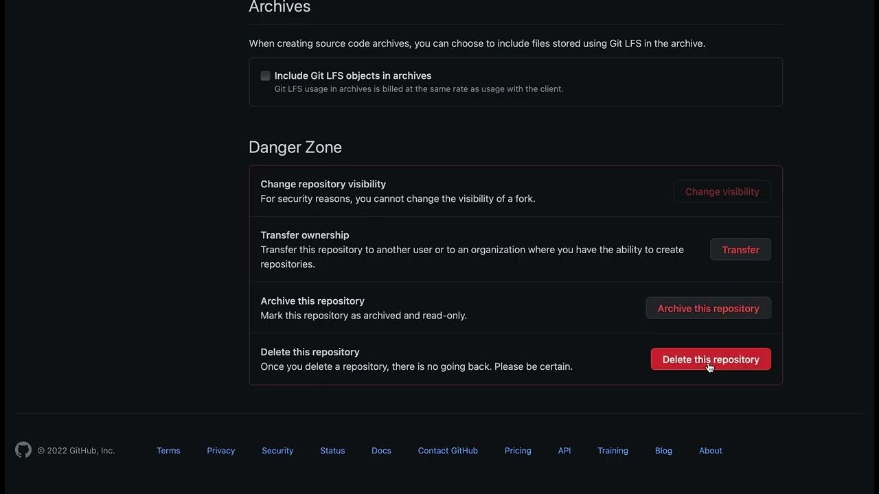 How to Unfork a Project - GitHub - YouTube