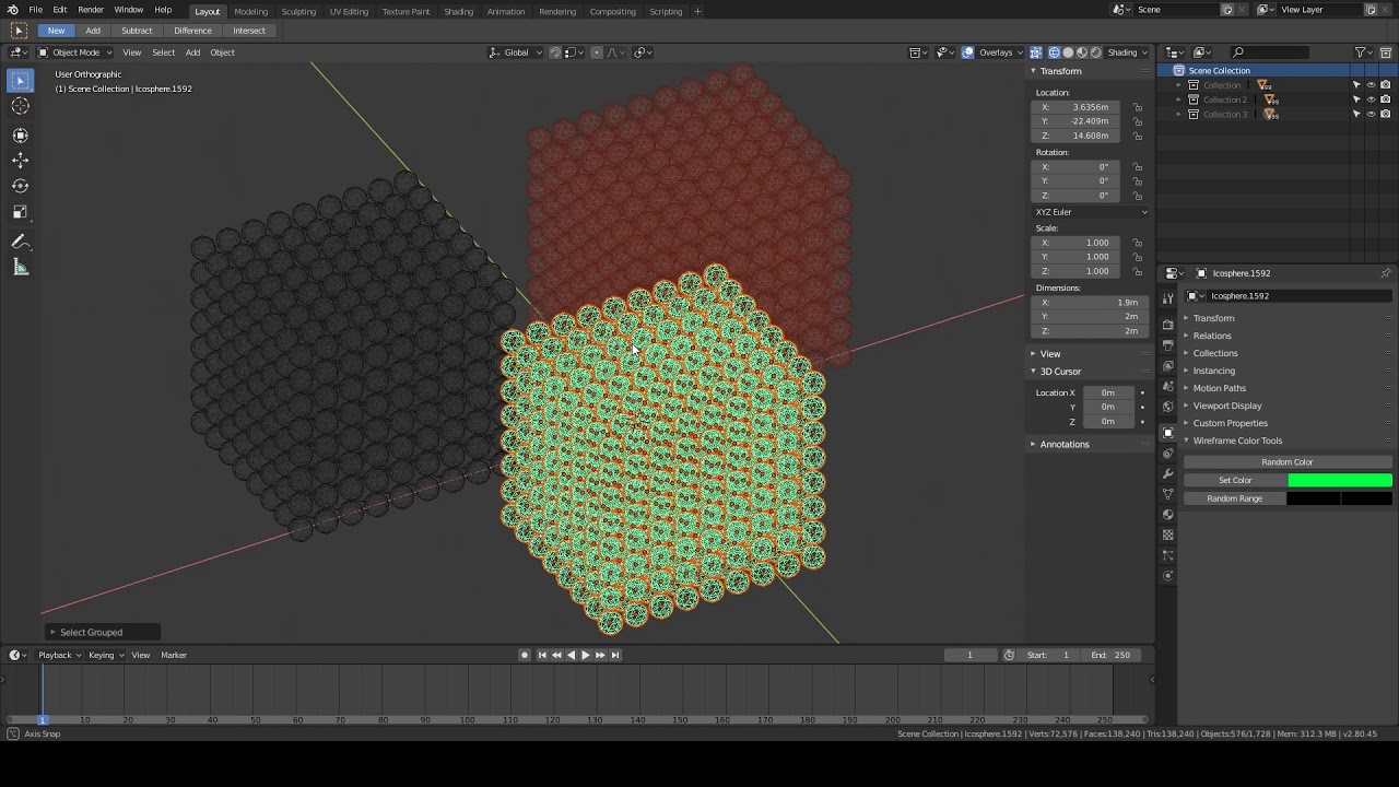 Wire Frame Color Tools Blender Addon YouTube Wire Frame Color Tools Blender Addon YouTube