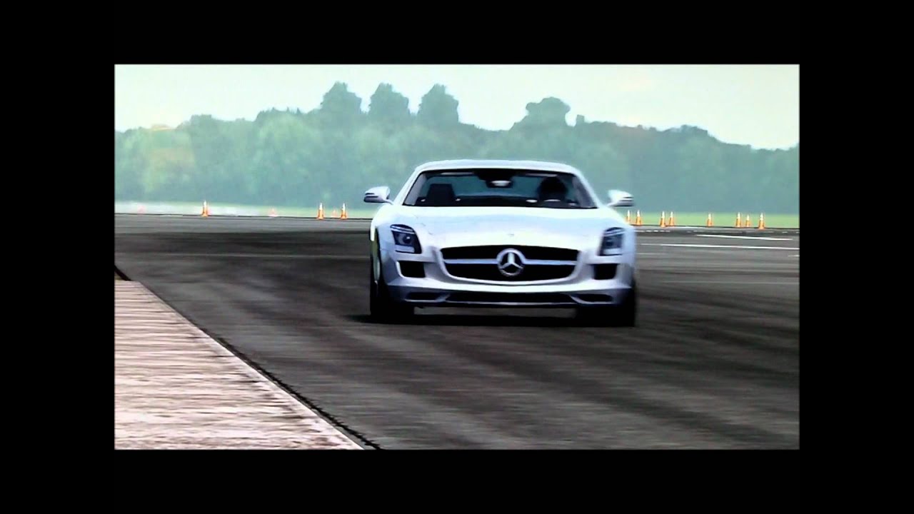 Mercedes SLS - Top Gear Test Track - YouTube
