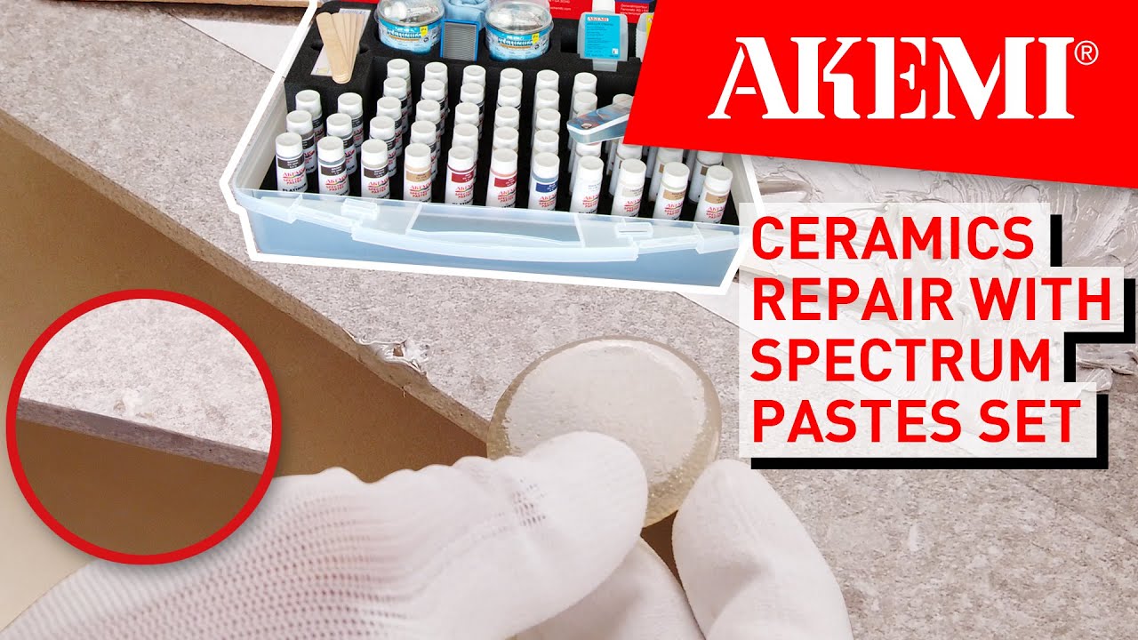 How to repair a damaged ceramic edge using AKEMI Spectrum Pastes ...