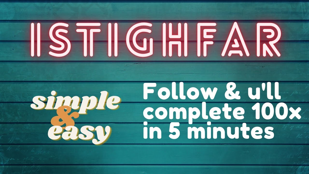 Istighfar | Astaghfirullah | 100x counter | InSya Allah - menghapus ...