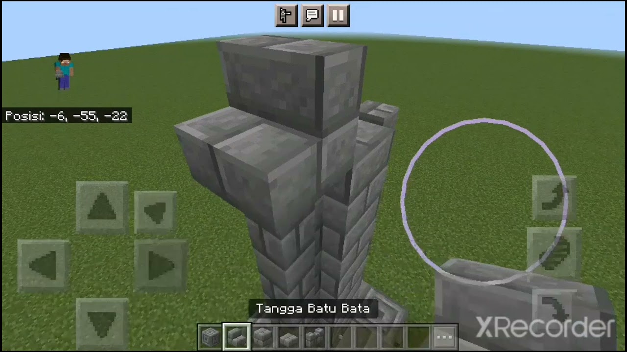 tutorial membuat patung pedang di minecraft - YouTube