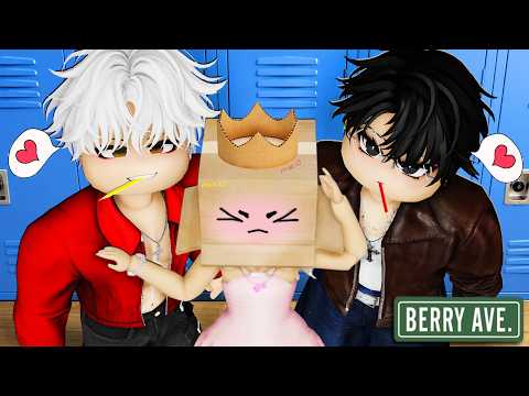 School Bullies Fight Over The Mysterious Masked Girl | Berry Ave RP