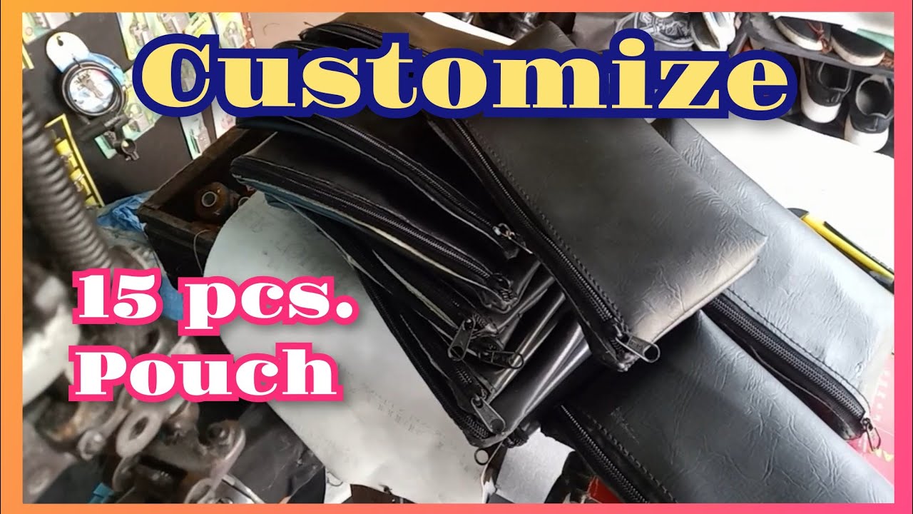 Making 15 pcs. simple pouches made to order.. - YouTube