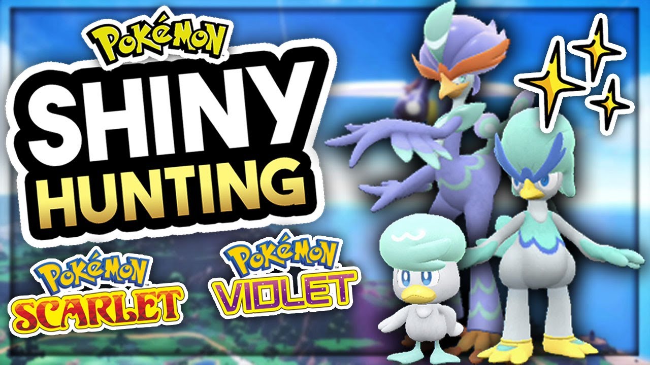 🔴LIVE- Shiny Hunting Quaxly and Paradox Forms in Pokémon Scarlet ...