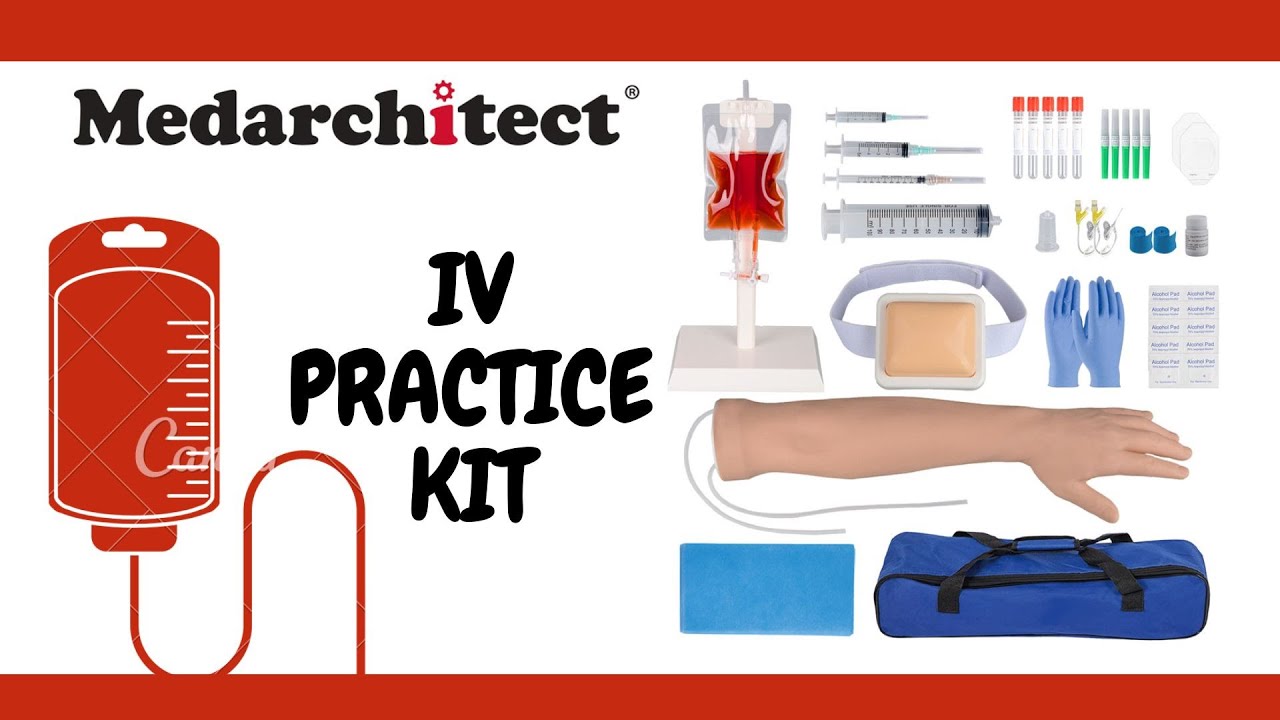 IV Practice Kit - Phlebotomy Essentials Provided by Medarchitect - YouTube